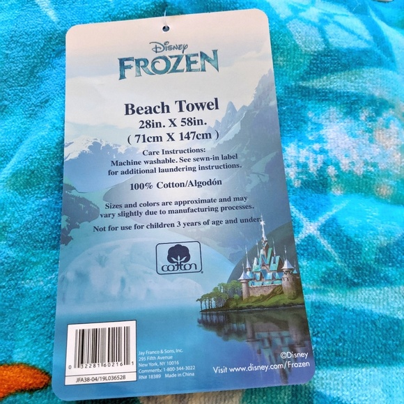 Disney | Bath | Disney Frozen Beach Towel Elsa Olaf Anna 28 X 58 | Poshmark